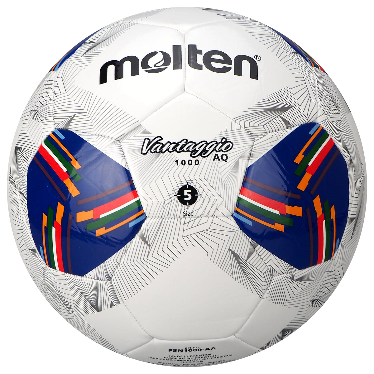 ลูกฟุตบอล รุ่น F5N1000-AA หนังทีพียู (TPU) เบอร์ 5 – Molten Thailand Official Online Shop
